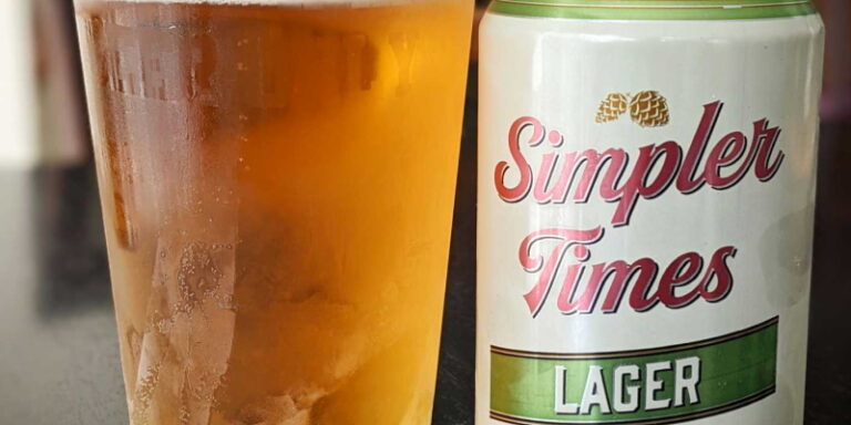 Simpler Times Lager Beer Review - The Beer Babe